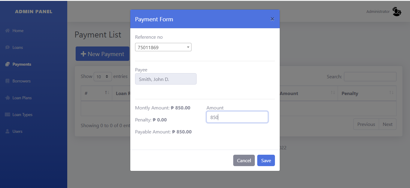 Loan Management System Oop In Php With Mysqlijquery Free Source Code Sourcecodester
